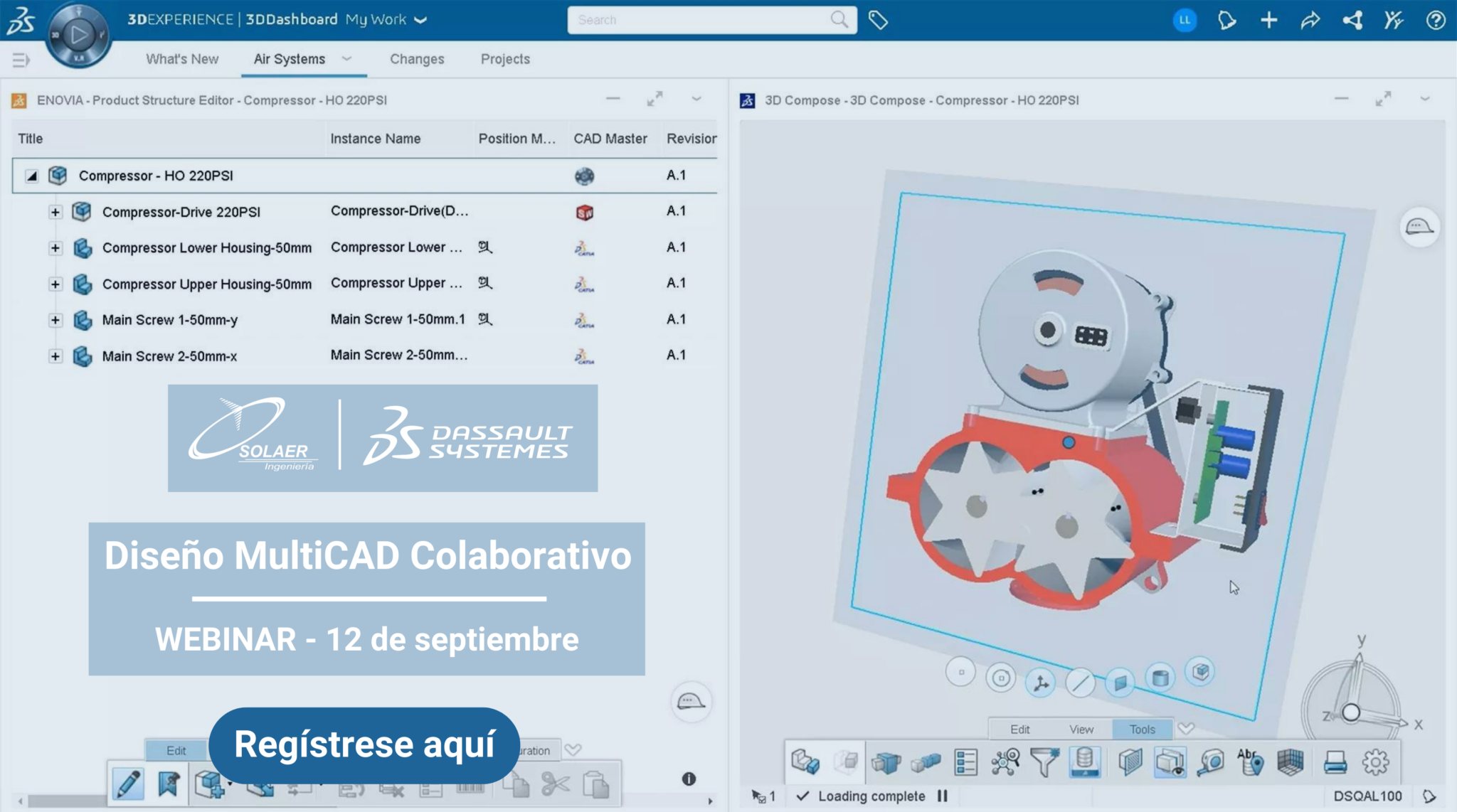 Webinar - Diseño MultiCAD Colaborativo 2024 | Solaer Ingenieria